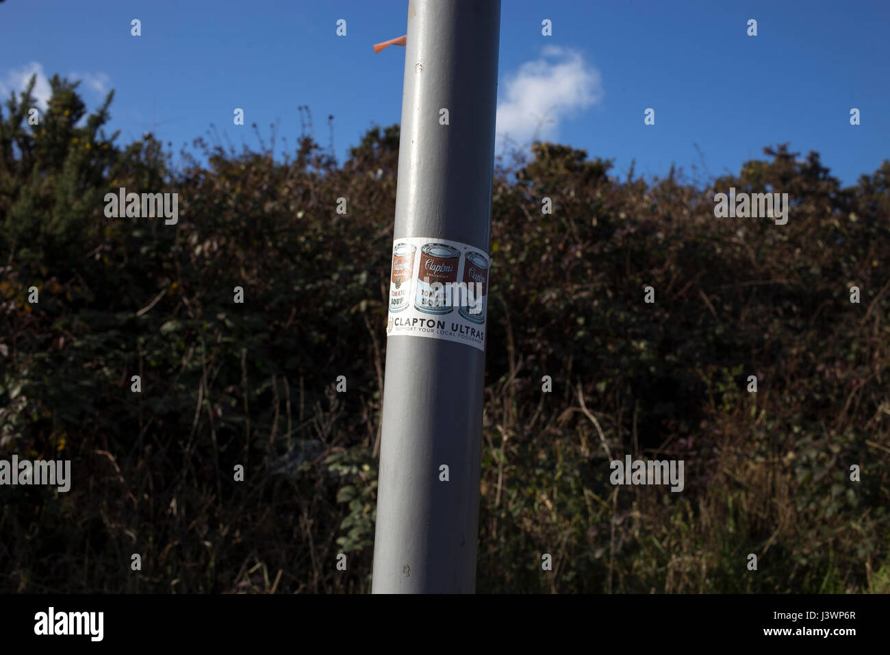 Lamp post sticker hi-res stock photography and images - Alamy