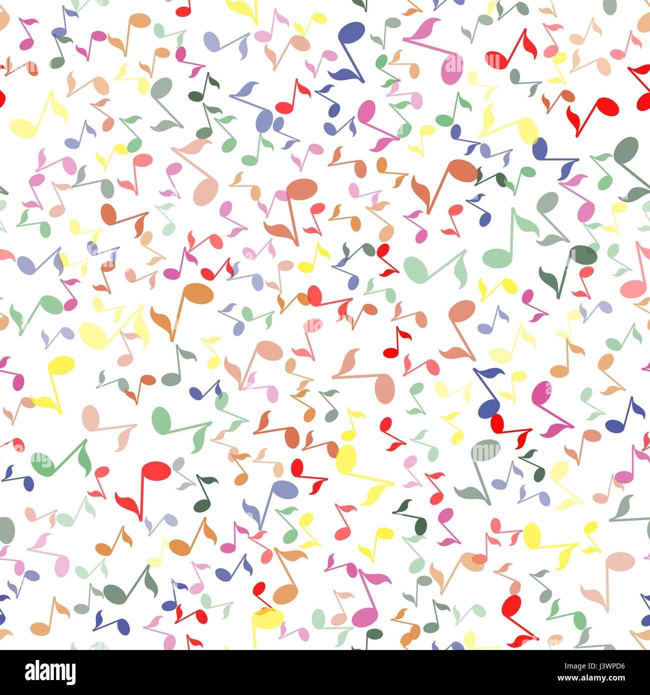 Musical Notes Seamless Pattern Stock Vector Image & Art - Alamy