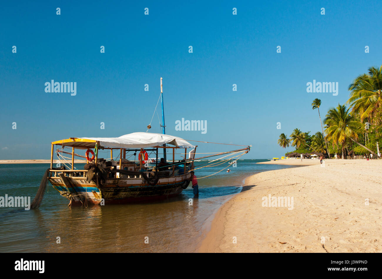 beautiful beach scenery of Boipeba island, Bahia, Brazil Stock Photo ...