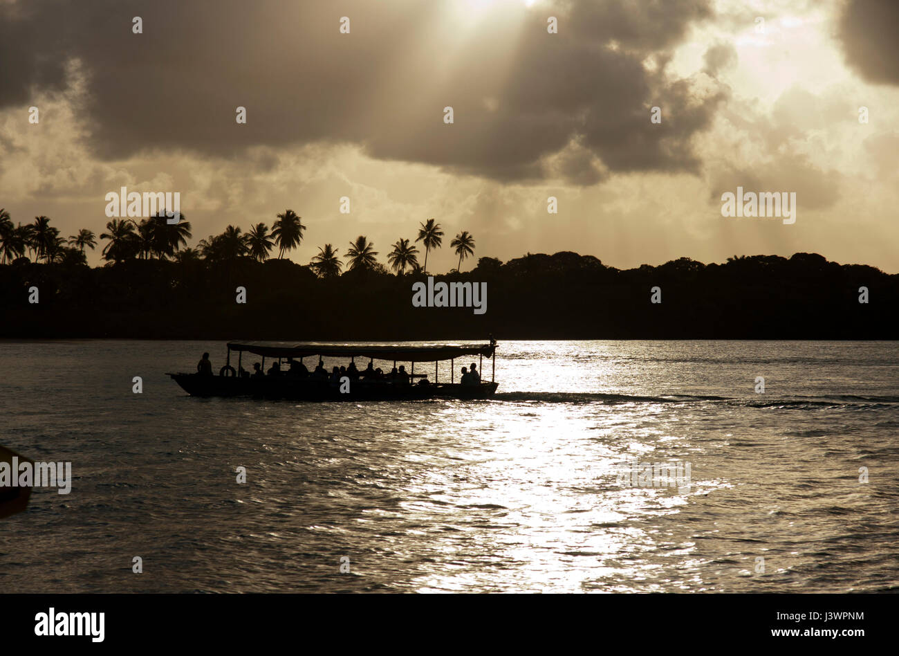 idyllic river landscape on the island of Boipeba, Bahia, Brasil Stock ...