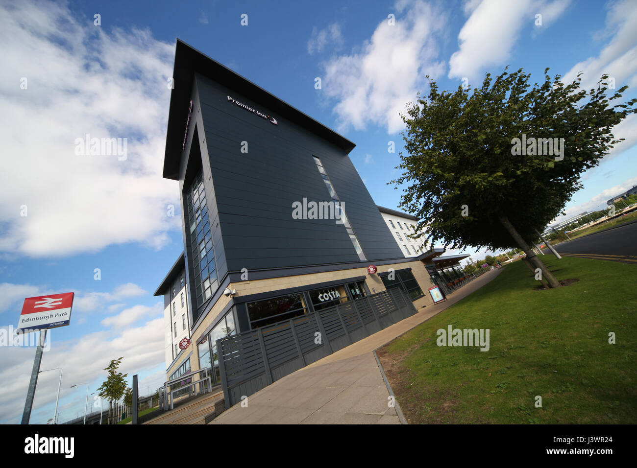 The Premier Inn hotel and Costa Coffee at Edinburgh Park in Edinburgh ...