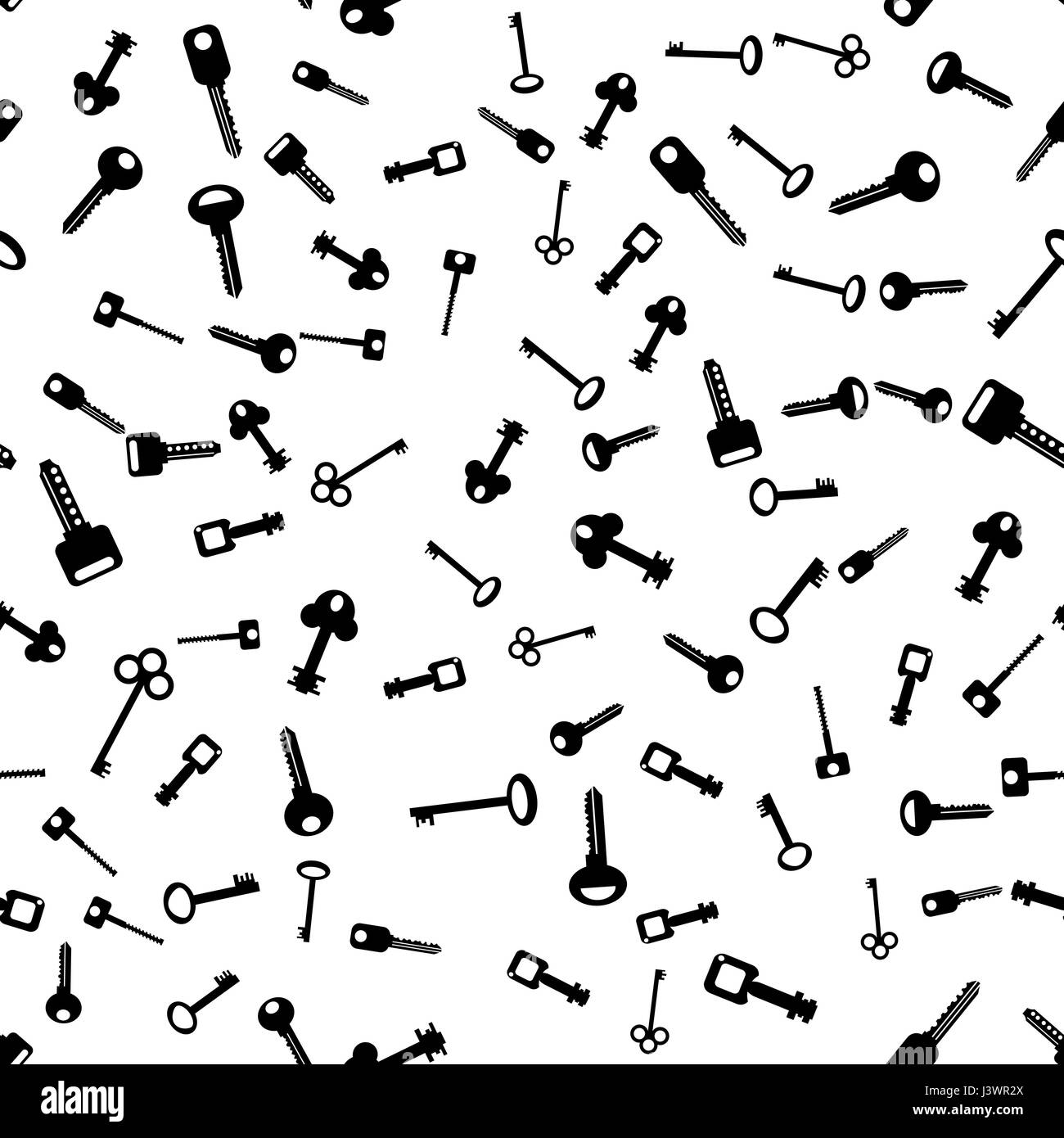 Seamless Key Pattern Stock Vector Image & Art - Alamy