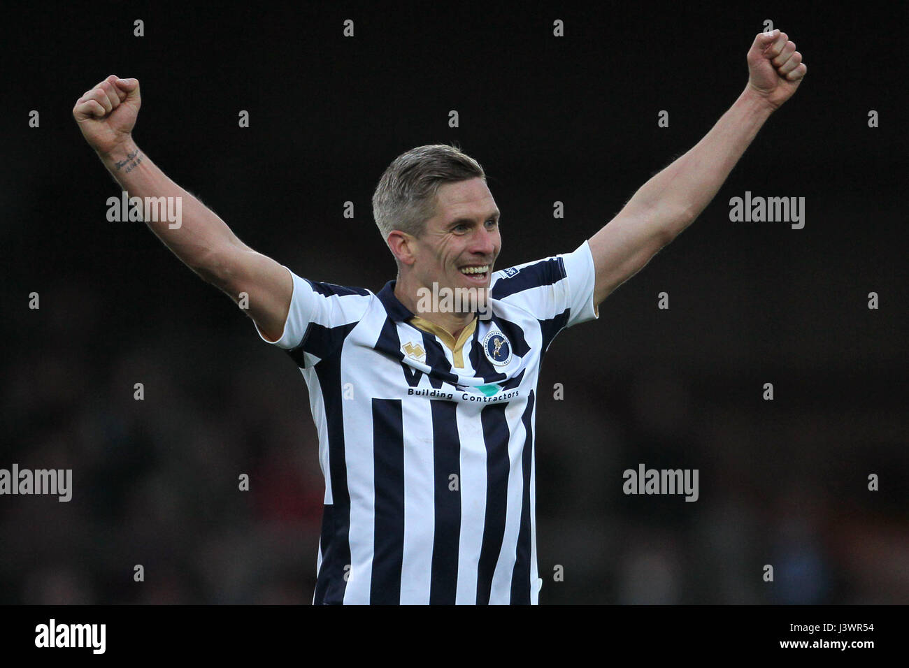 Millwall's Steve Morison celebrates his side win after the final ...