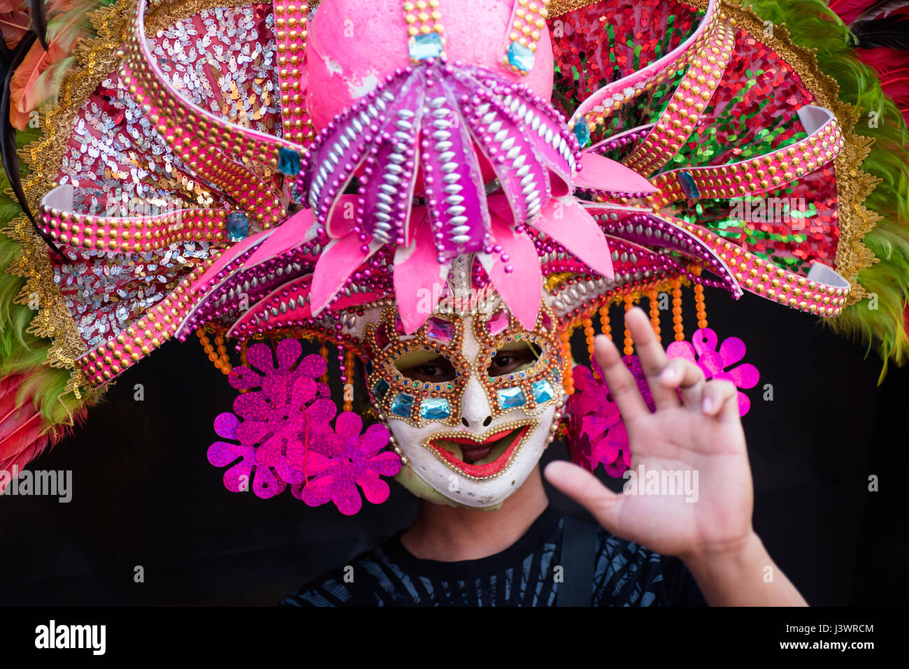 Masskara Designs With Feathers