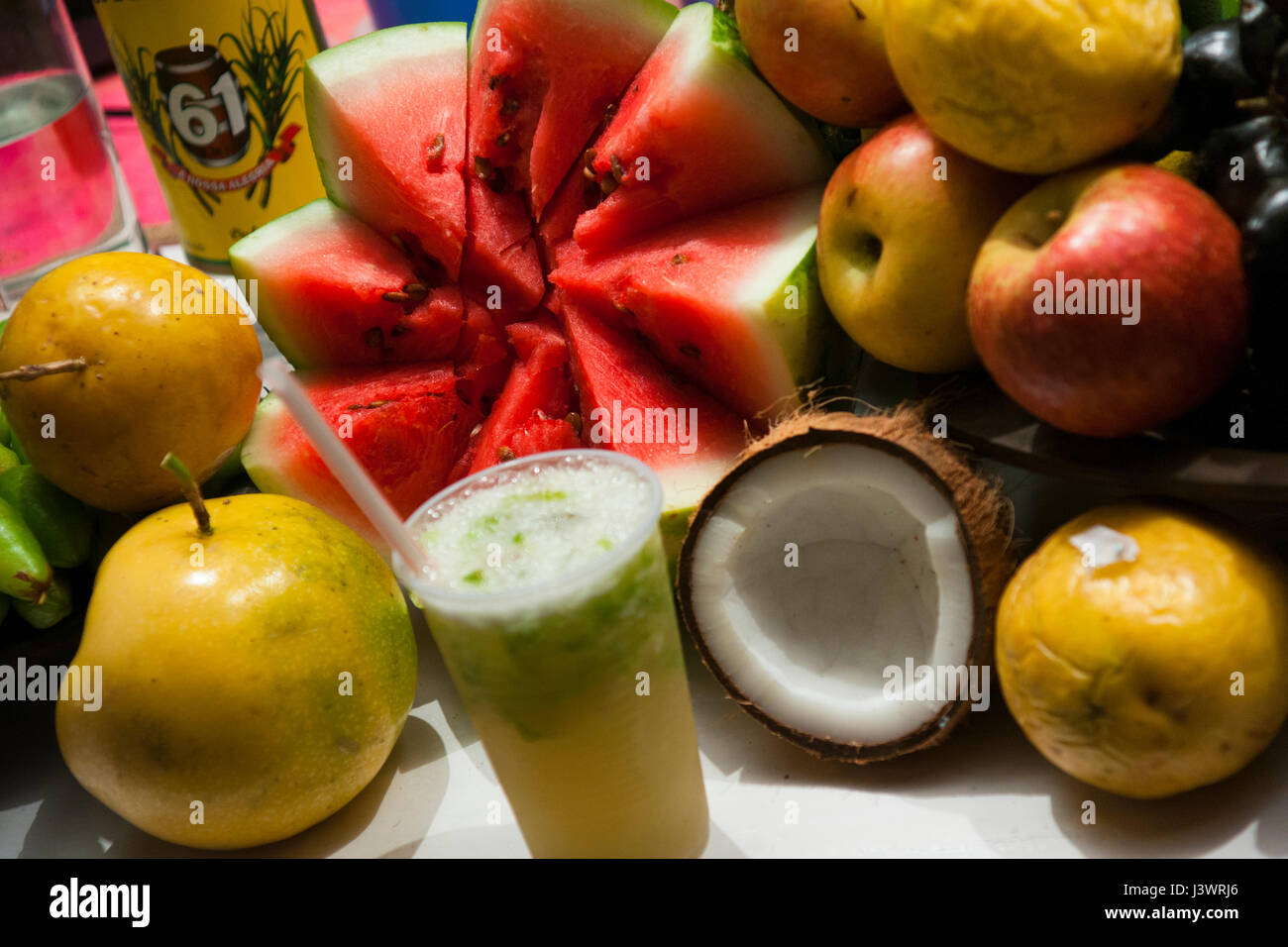 tropical fruits are the best ingredients for exotic coctails like ...