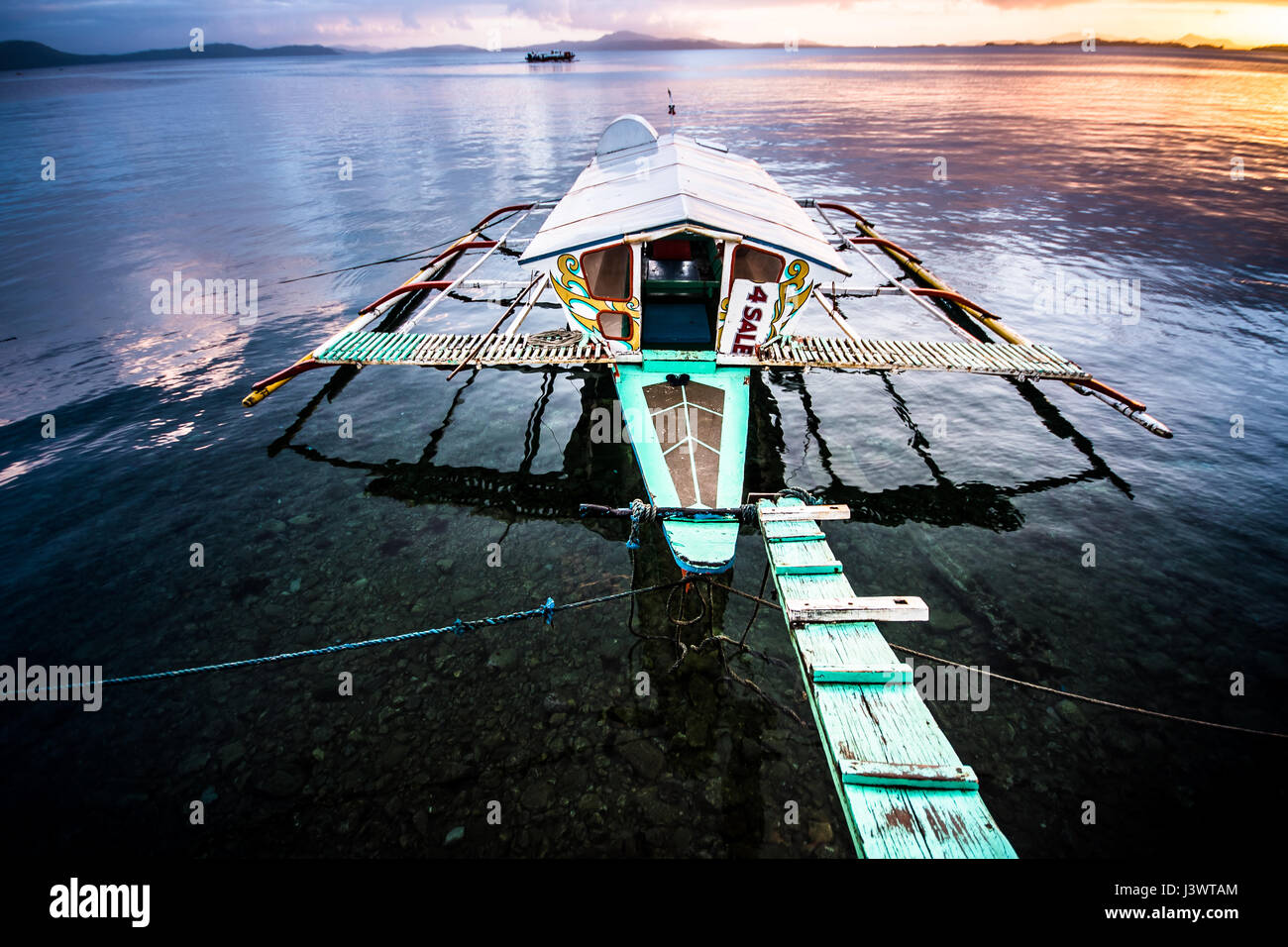 Morning walk at the sea port passenger terminal. Surigao, Philippines ...