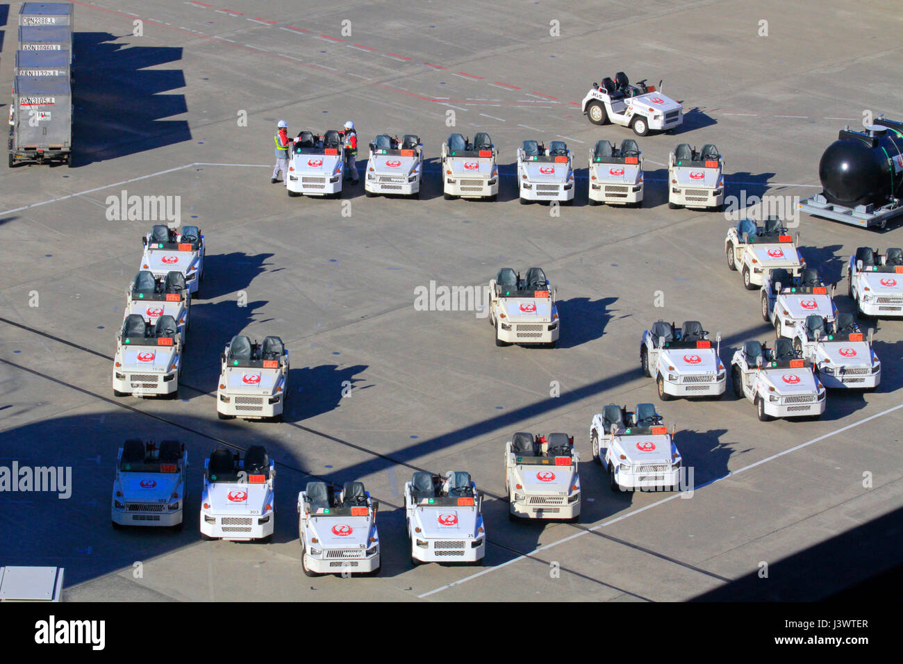 Ground Support vehicle in Haneda Airport Tokyo Japan Stock Photo - Alamy