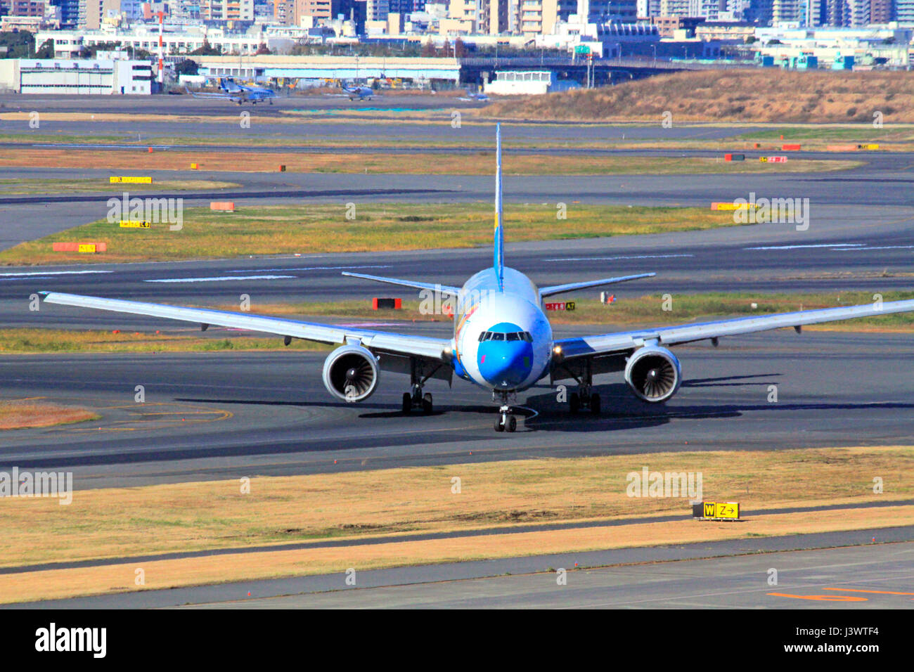 ANA Pokemon Jet Boeing 777 at Haneda Airport Tokyo Japan Stock Photo ...