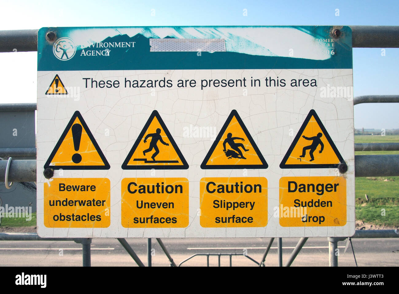 Uneven surface warning sign hi-res stock photography and images - Alamy
