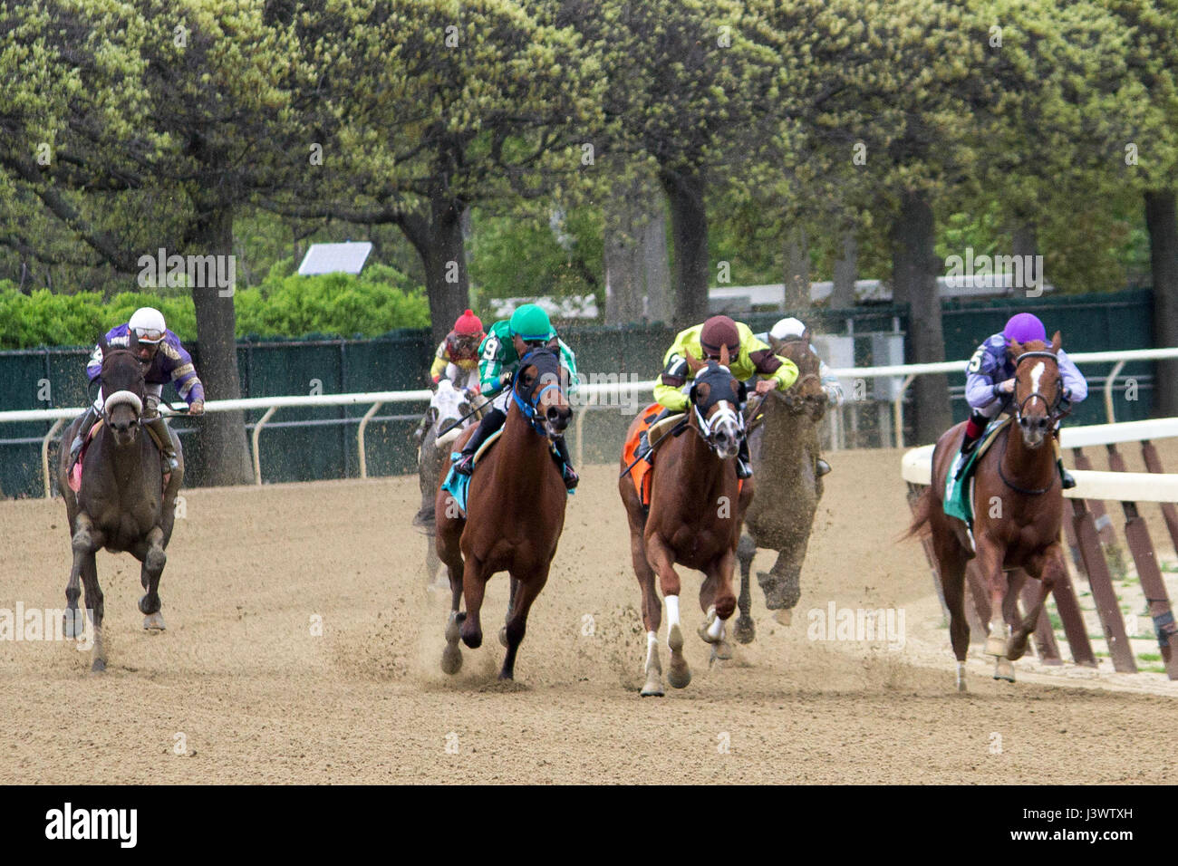 Belmont Park Racetrack New York Stock Photo - Alamy