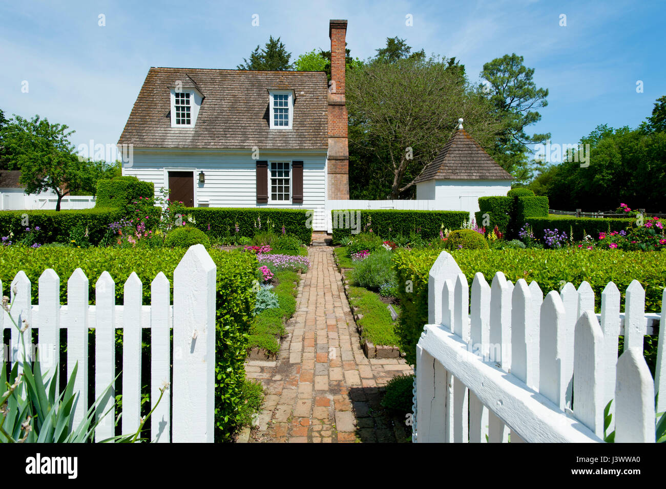 Colonial Williamsburg Virginia Gardens High Resolution Stock ...