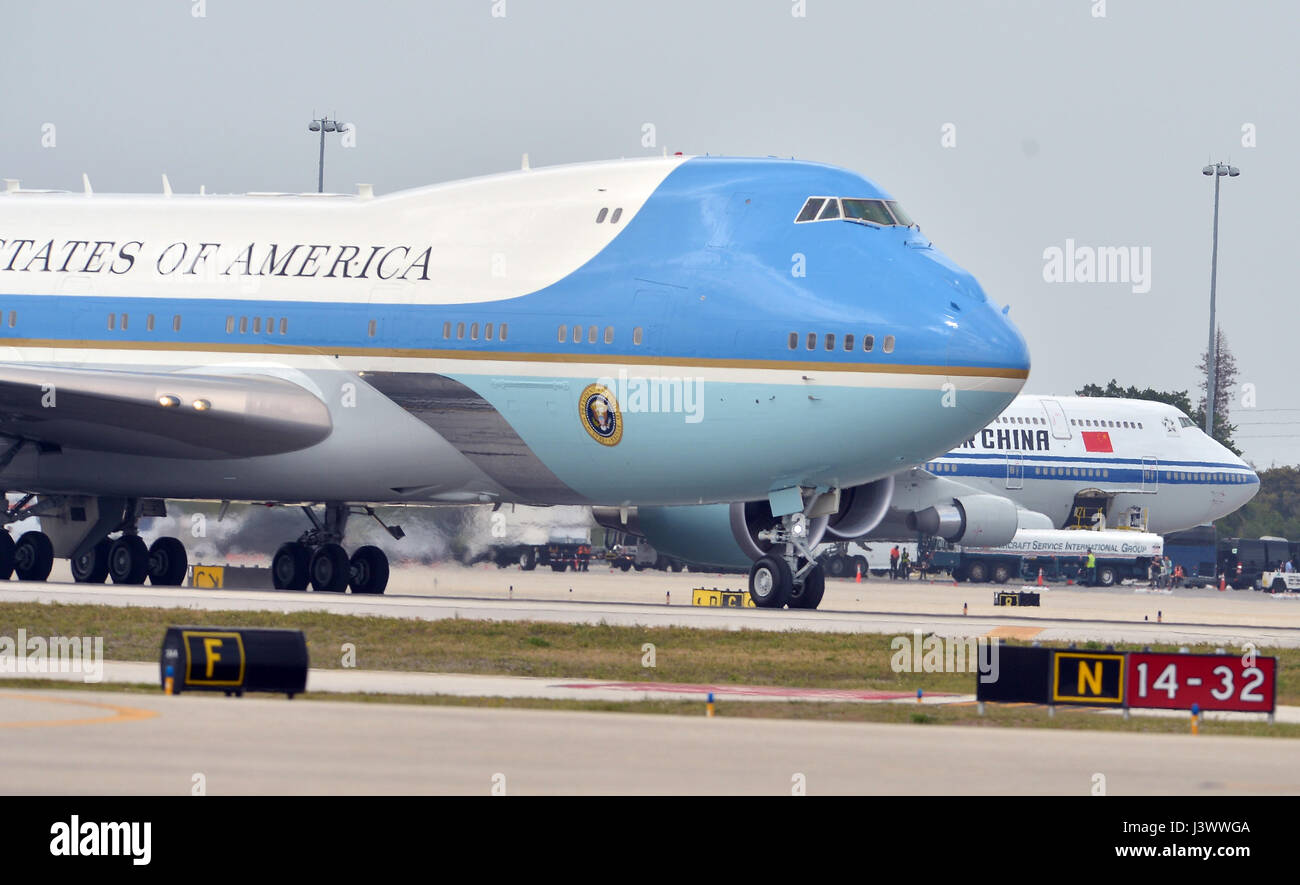U.S. President Donald J. Trump and First Lady Melania Trump arrive on ...