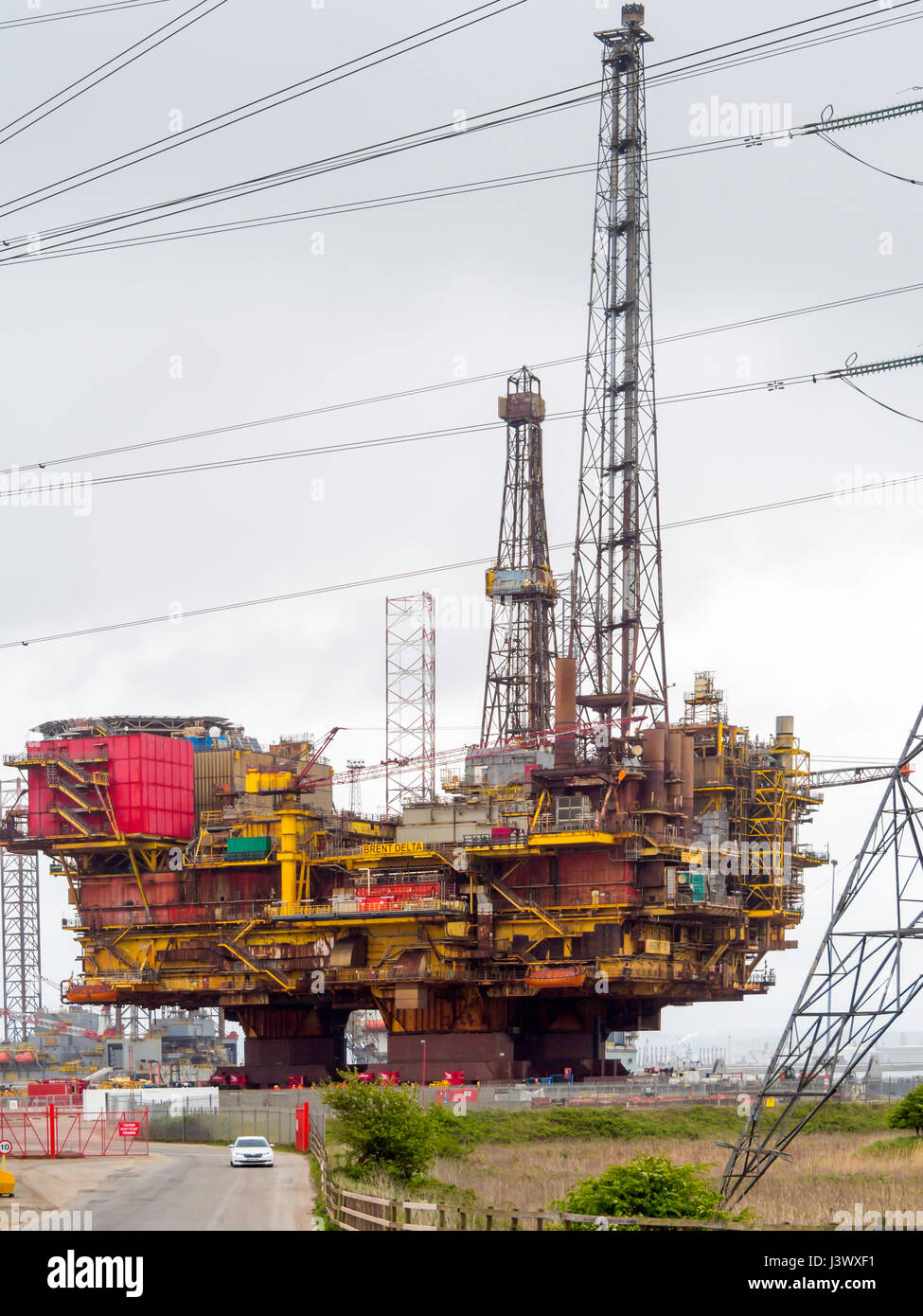 Seaton Carew Co. Durham England UK 7 May 2017. The topside deck of the ...