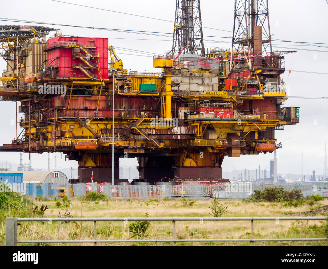 Seaton Carew Co. Durham England UK 7 May 2017. The topside deck of the ...