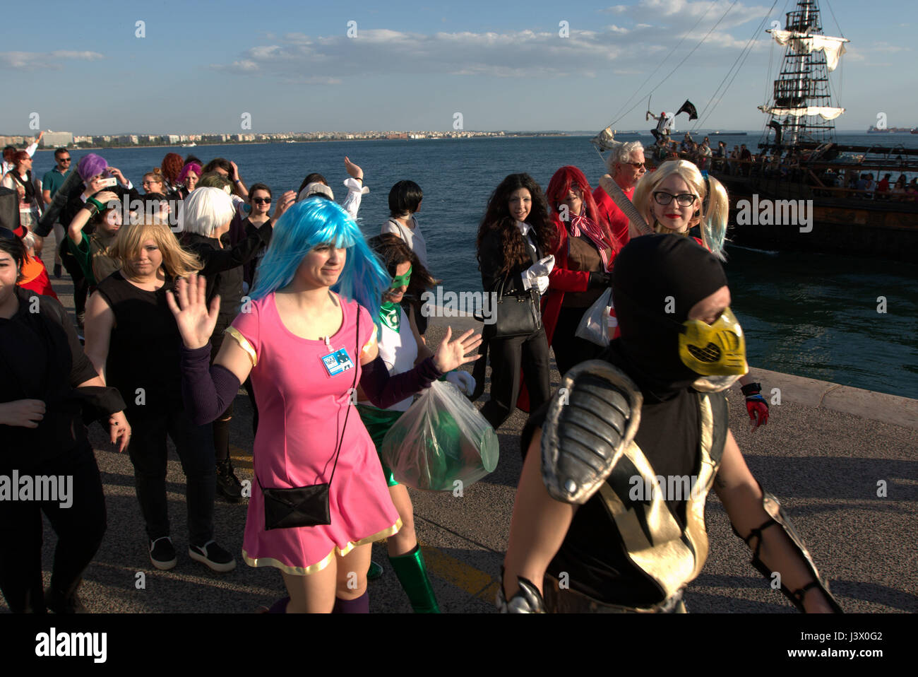 Thessaloniki, Greece, 7 May 2017. Participants take part at the 3rd ...