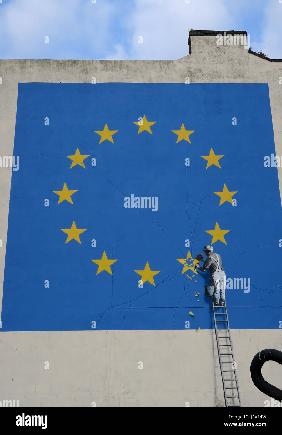 Banksy uk flag hi-res stock photography and images - Alamy