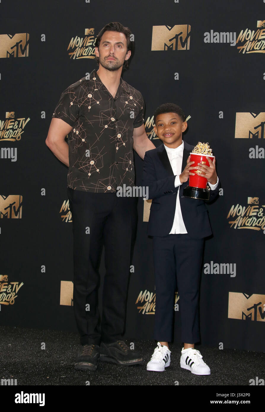 Los Angeles, Ca, USA. 7th May, 2017. Milo Ventimiglia, Lonnie Chavis ...