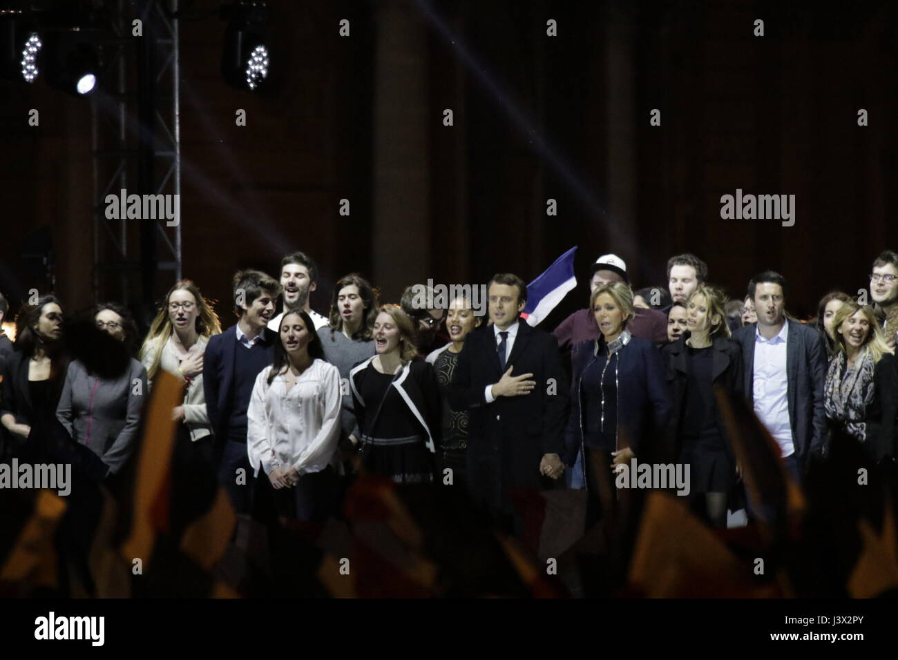 Emmanuel Macron And His Family High Resolution Stock Photography and ...