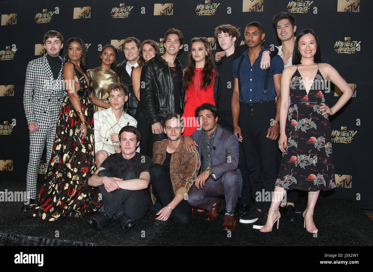 Los Angeles, Ca, USA. 7th May, 2017. Miles Heizer, Alisha Boe, Justin ...