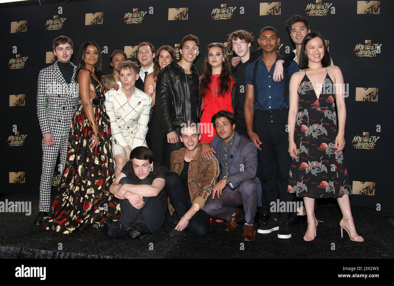 Los Angeles, Ca, USA. 7th May, 2017. Miles Heizer, Alisha Boe, Justin ...