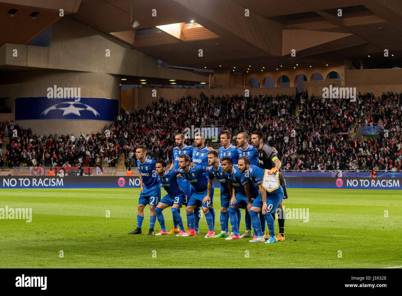 Monaco. 3rd May, 2017. Juventus team group line-up, MAY 3, 2017 ...
