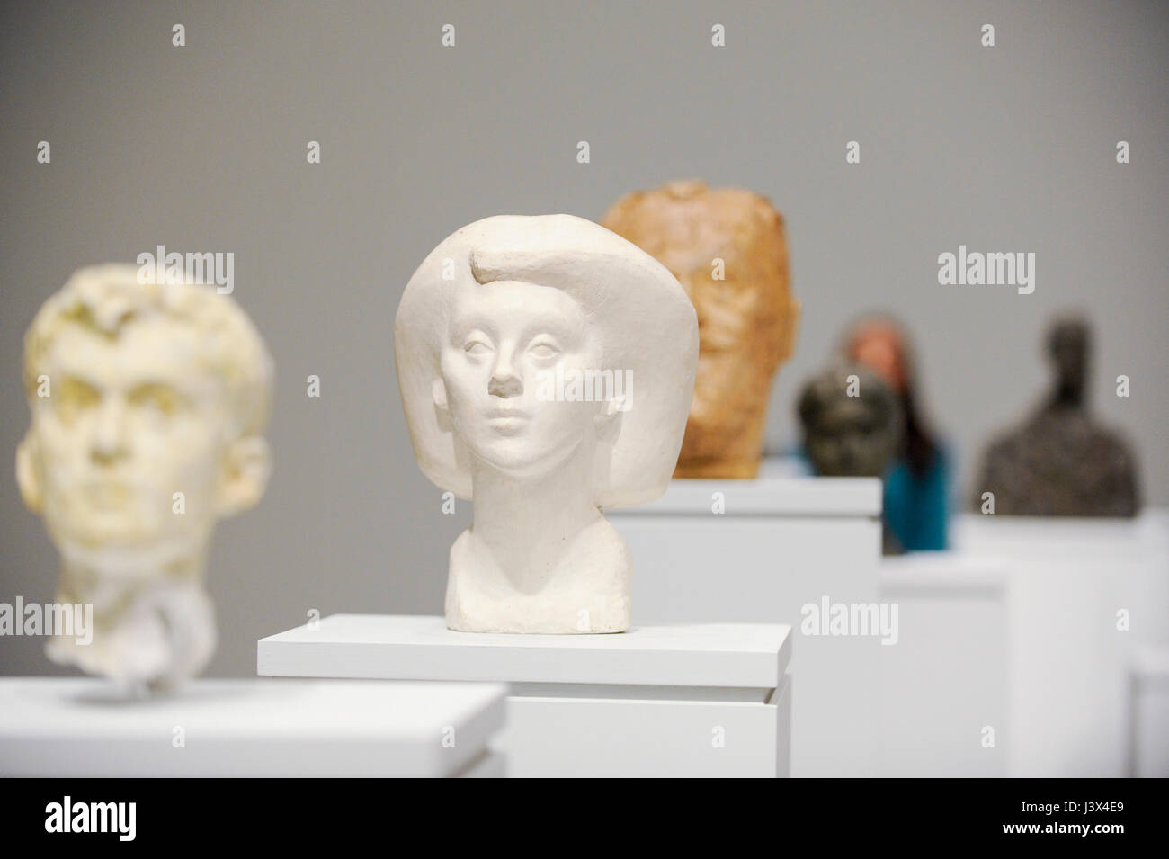 London, UK. 8 May 2017. Some of the 20 spectacular heads welcoming ...