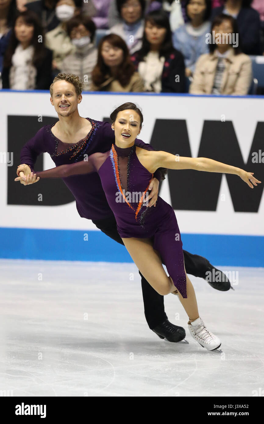 Madison Chock & Evan Bates (USA), APRIL 21, 2017 - Figure Skating : ISU ...