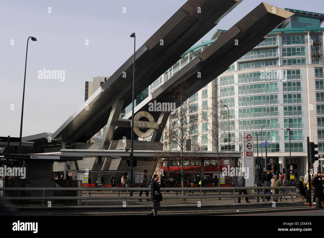 View of the Vauxhall underground station Stock Photo - Alamy