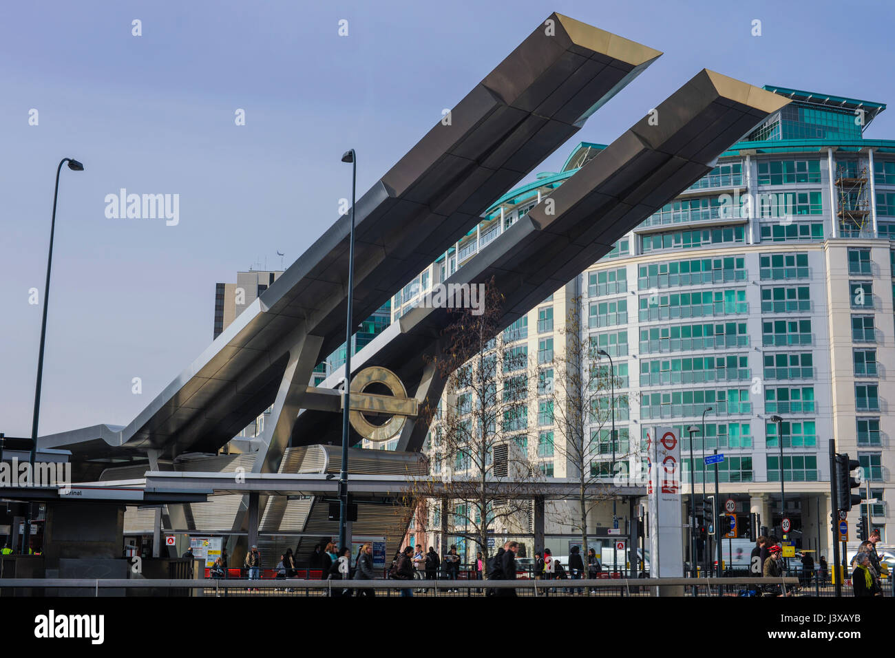 View of the Vauxhall underground station Stock Photo - Alamy