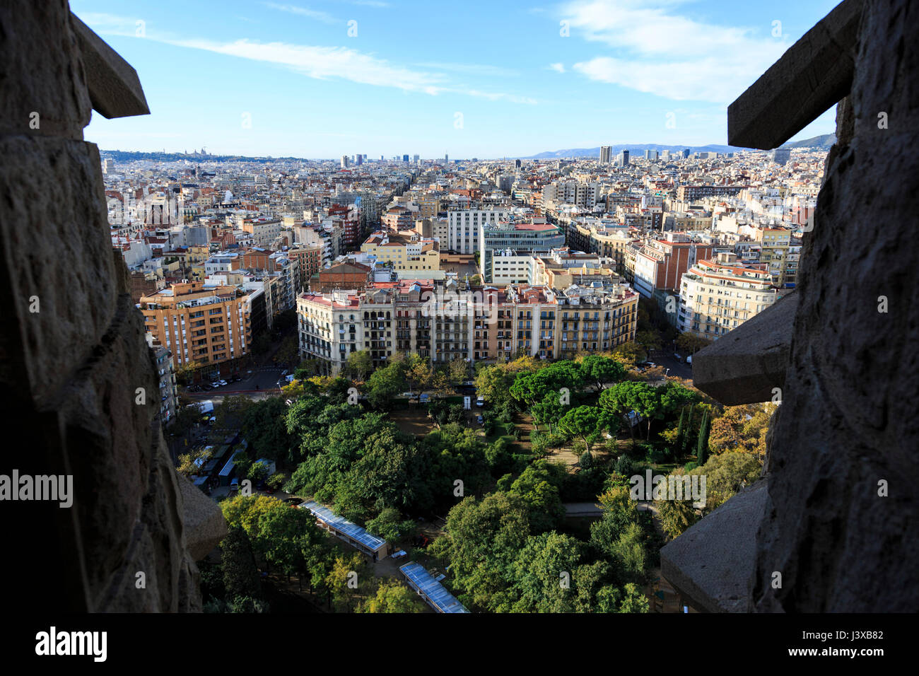 View from Sagrada Familia, Barcelona, Spain Stock Photo - Alamy