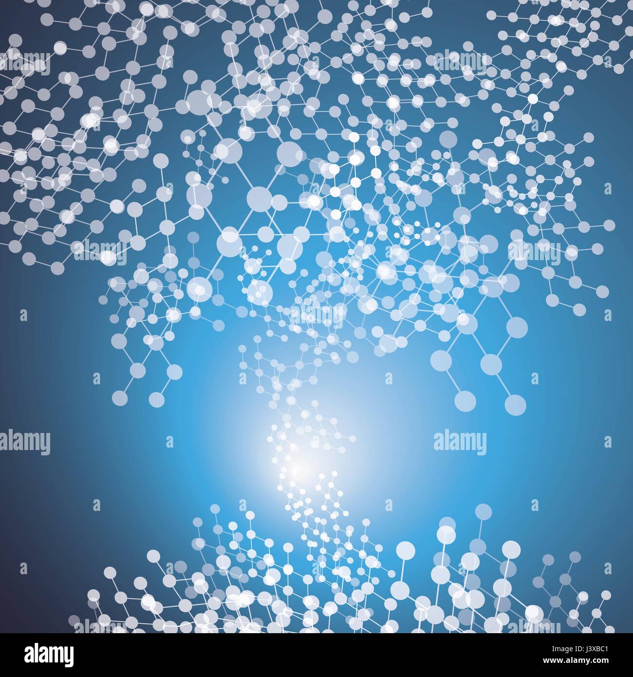 Blue Network Connections Concept Design Illustration in Editable Vector ...