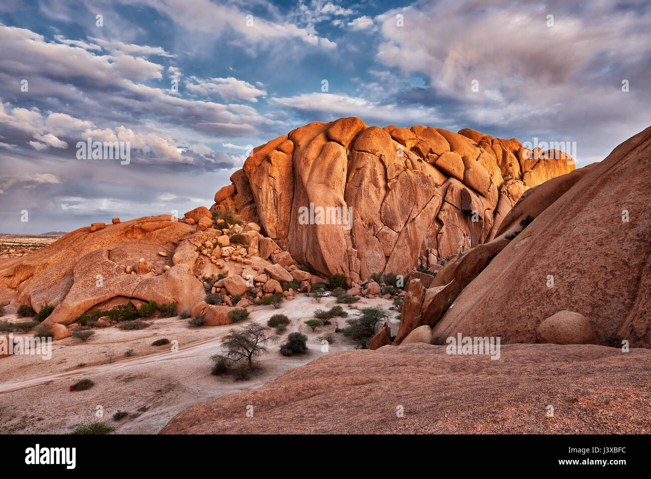 Spitzkoppe, mountain landscape of granite rocks, Namibia Stock Photo ...