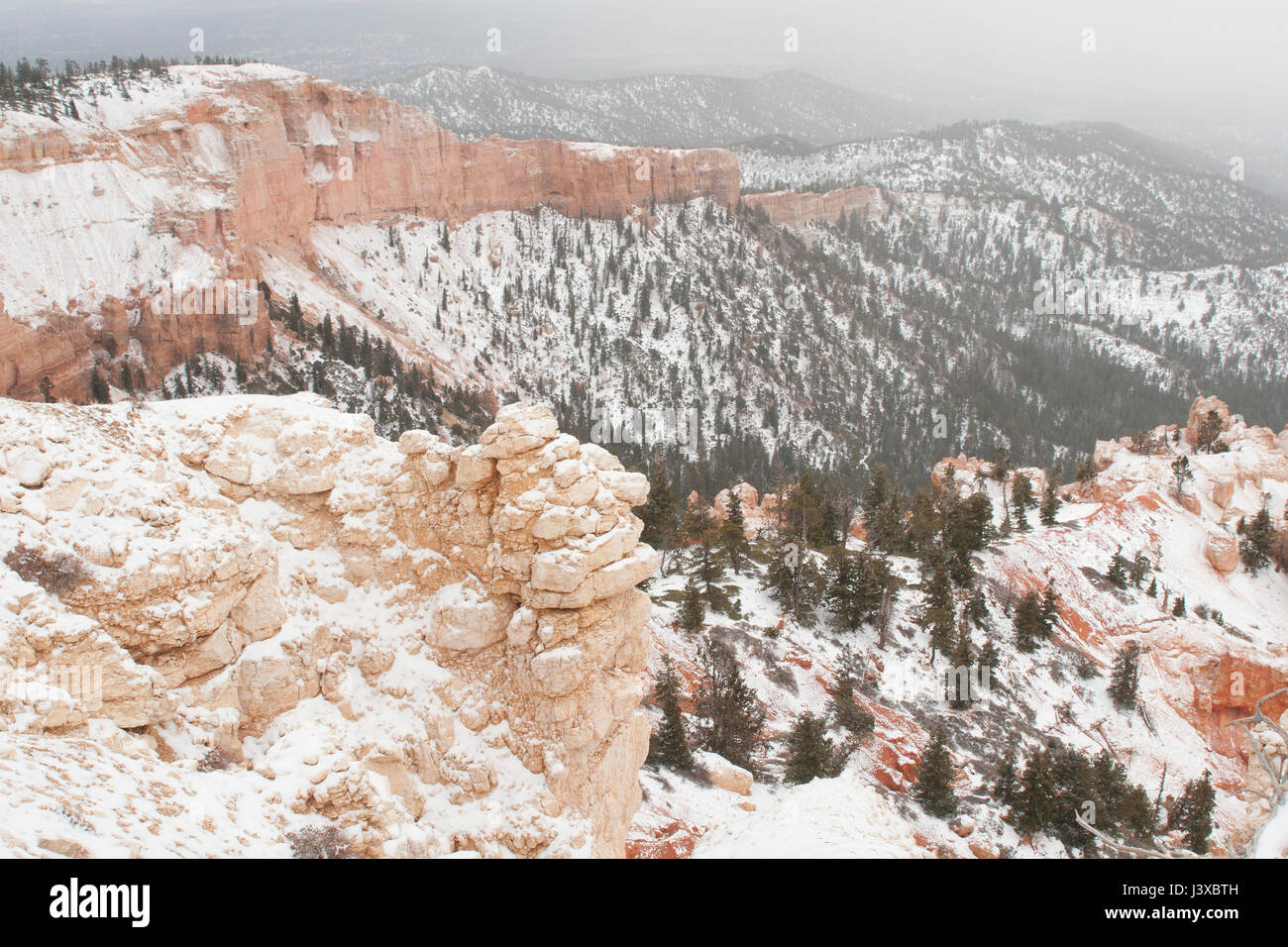 Approaching snow storm. Bryce Canyon, Utah, USA Stock Photo - Alamy