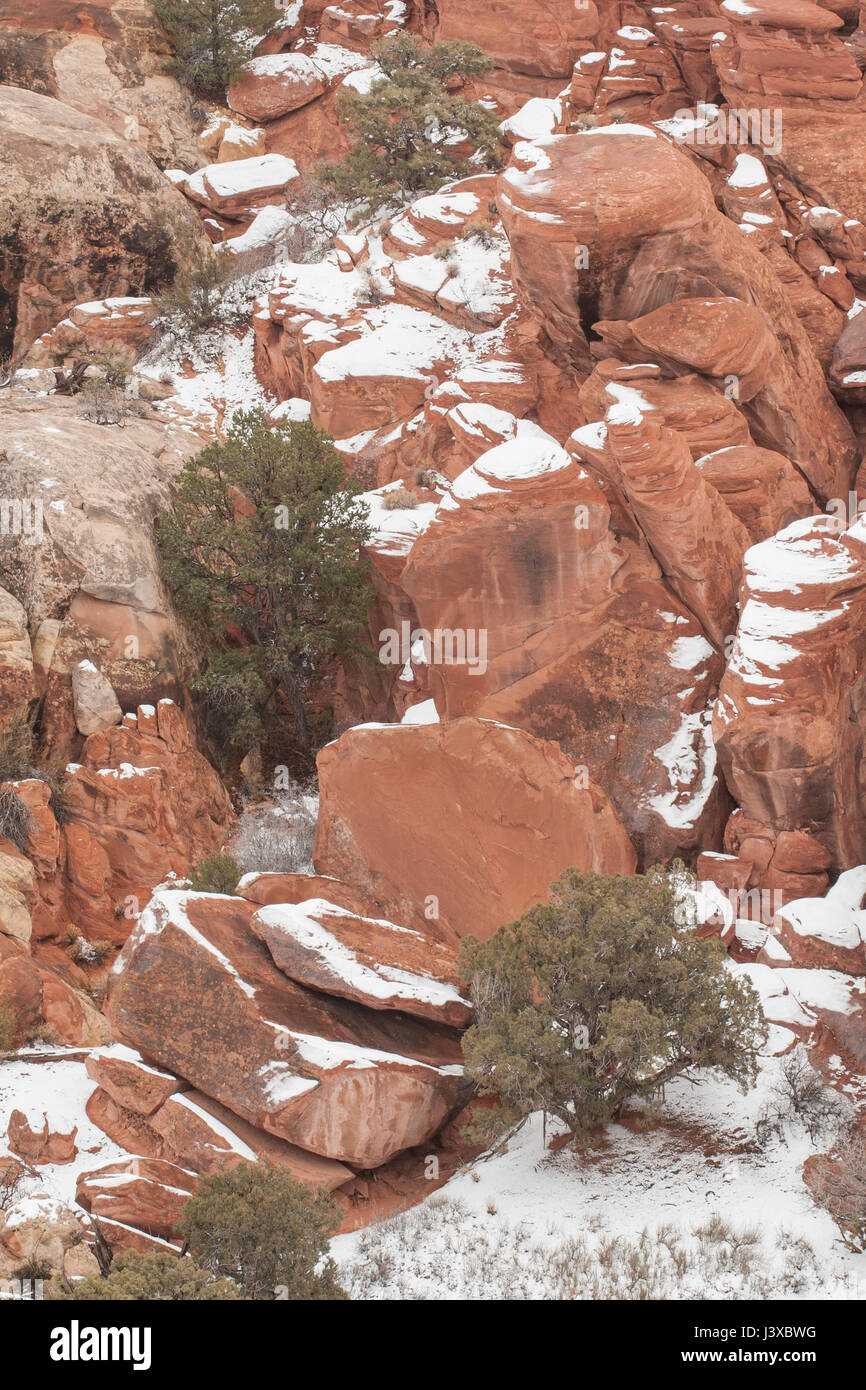Fiery furnace, Arches National Park, Utah, USA Stock Photo - Alamy