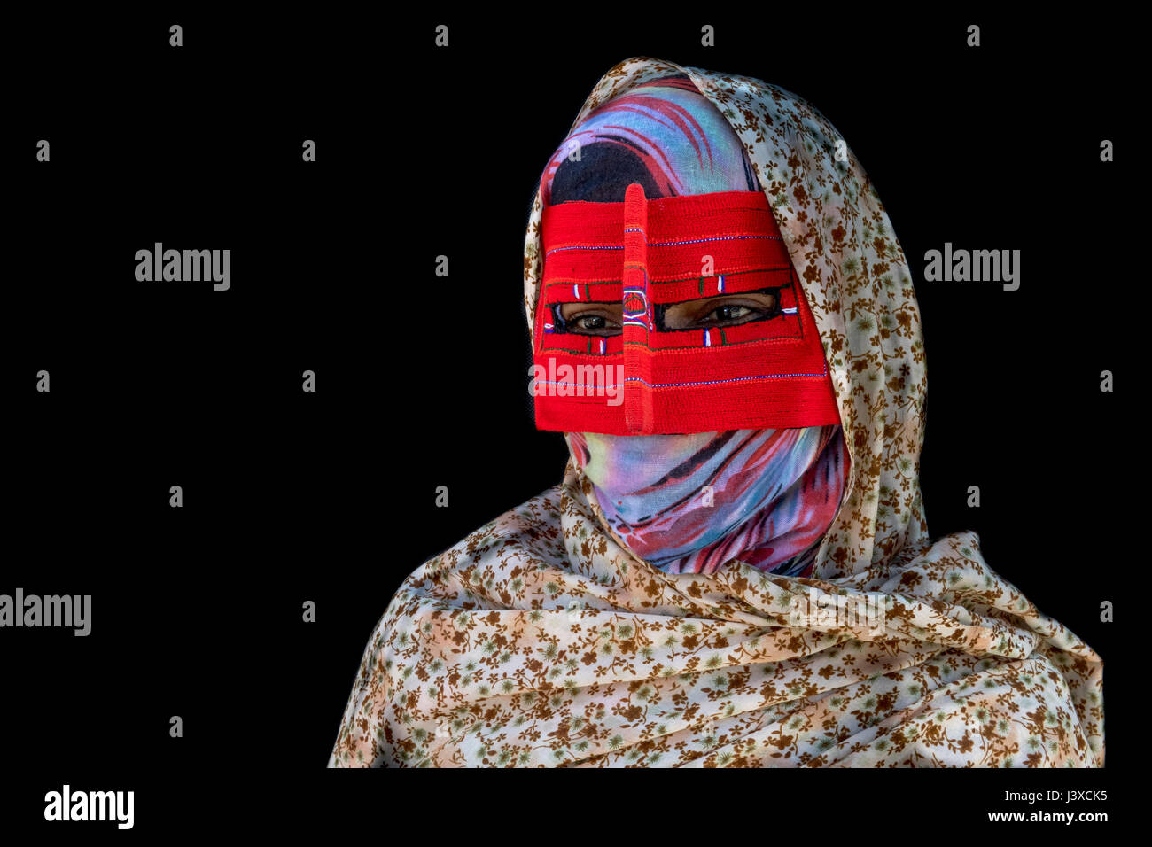 Women Wearing Burqa At Minab Weekly Market, Hormozgan Province, Iran ...