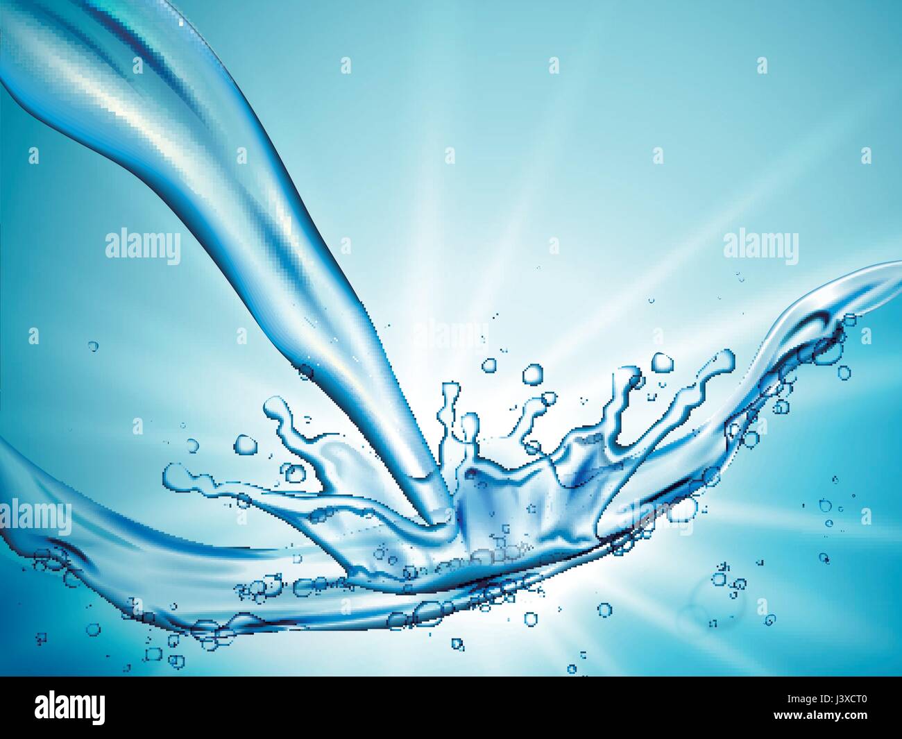 Water Splash Effect Illustrator