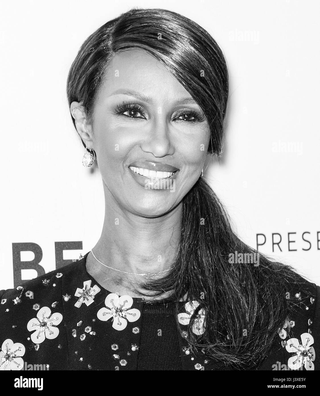 Iman model Black and White Stock Photos & Images - Alamy