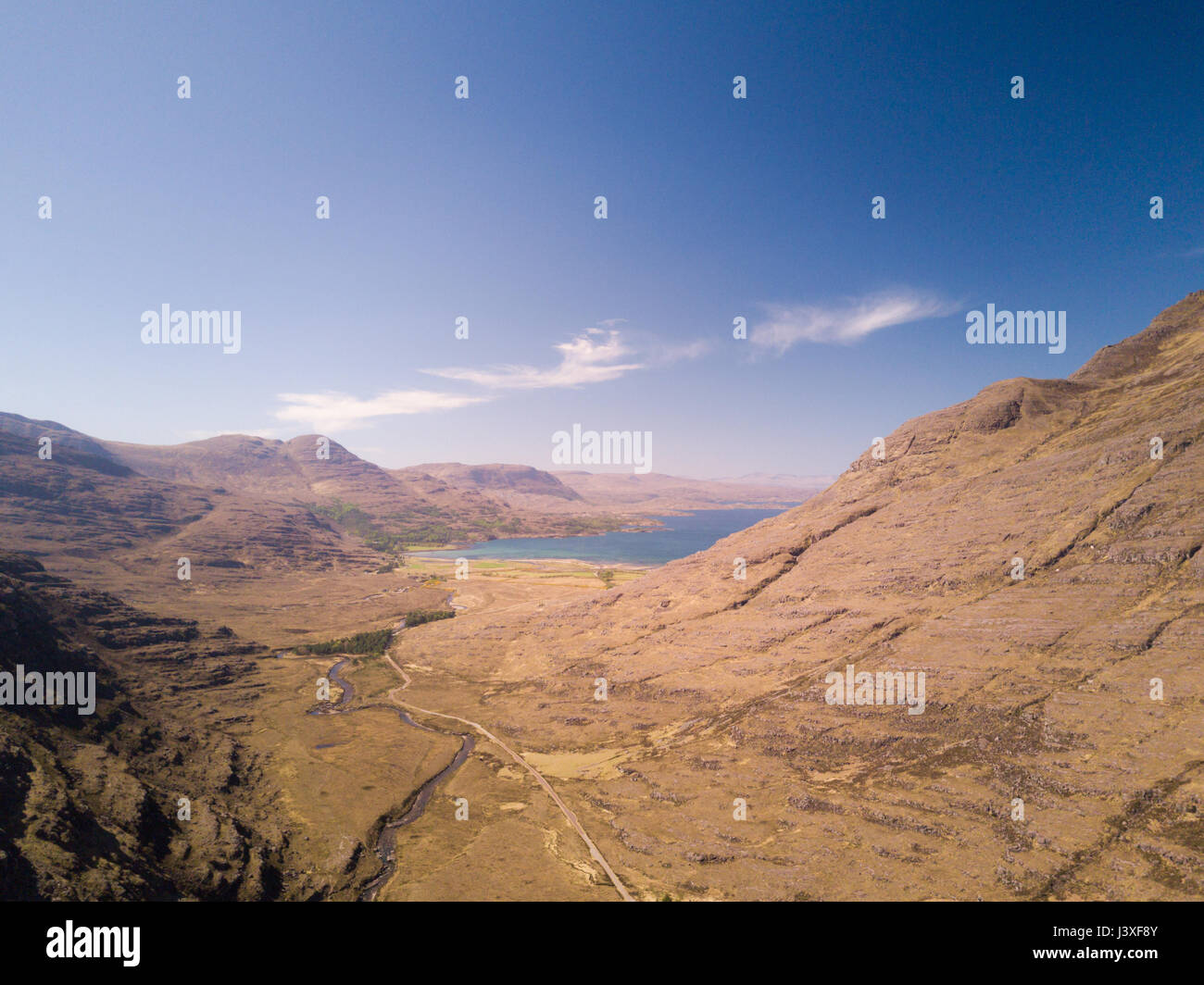 Aerial view scottish loch hi-res stock photography and images - Alamy