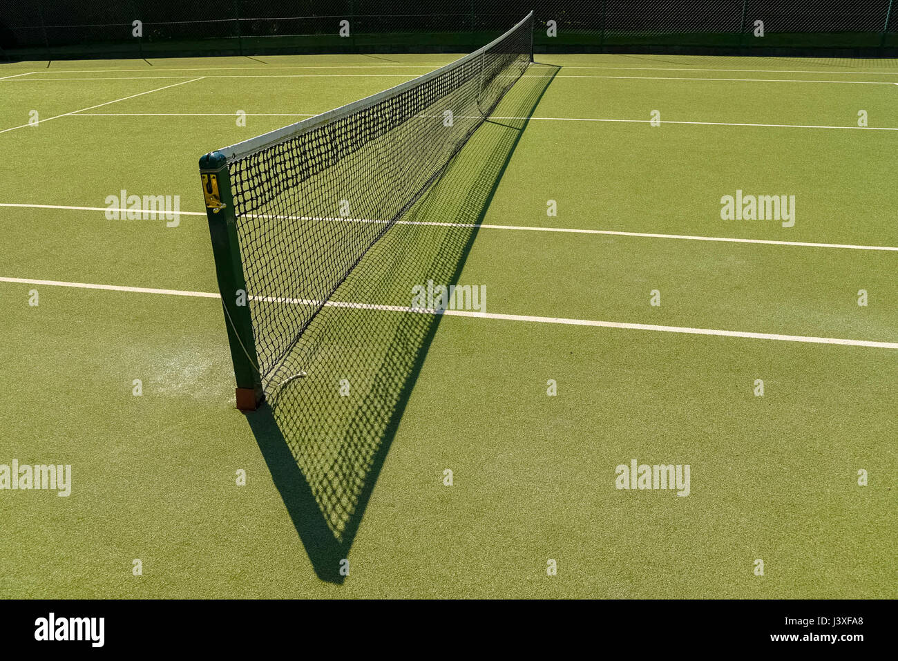 tennis net with shadow Stock Photo - Alamy