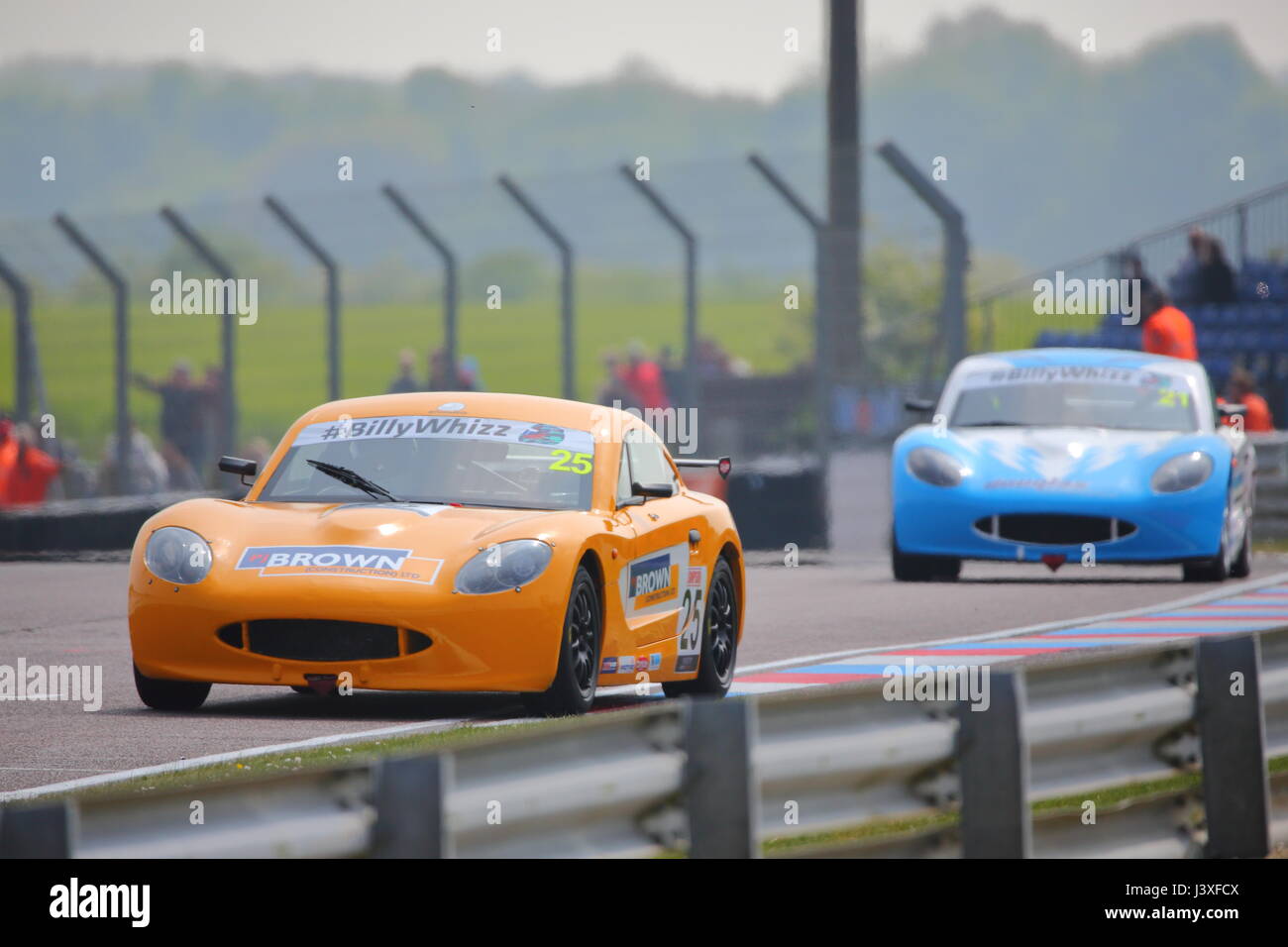 Connor Grady in the Ginetta Junior Cup at Thruxton race course during ...