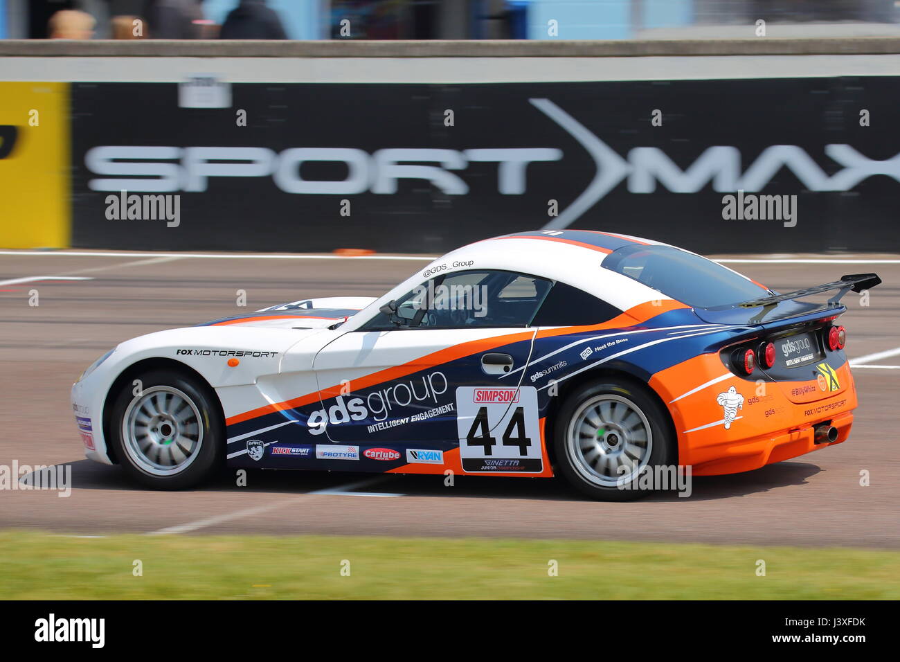 Finley Green in the Ginetta Junior Cup at Thruxton race course during ...