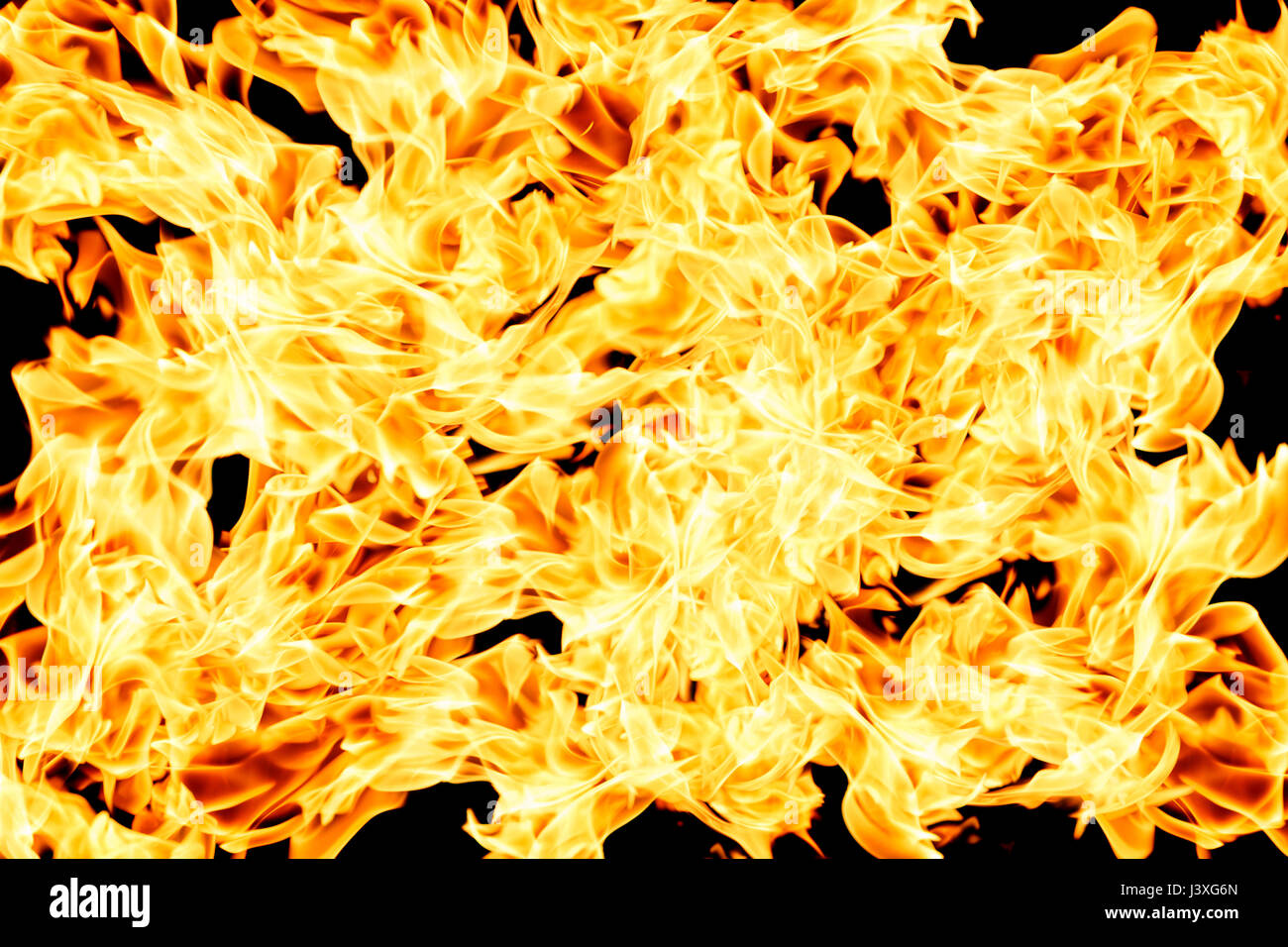 Wall of fire background Stock Photo - Alamy