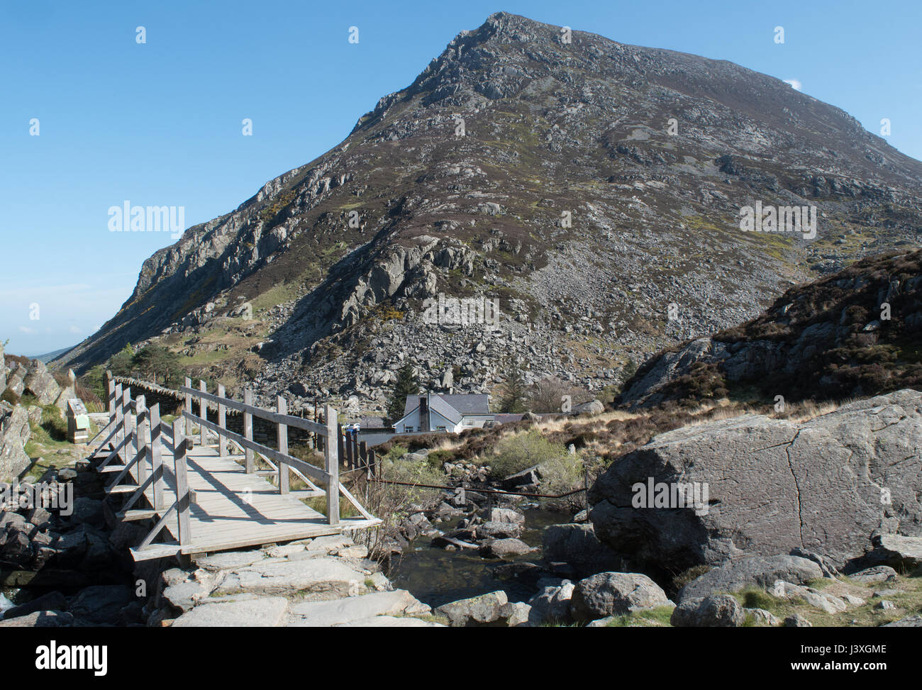 Pen yr Ole Wen Snowdonia North Wales Stock Photo - Alamy