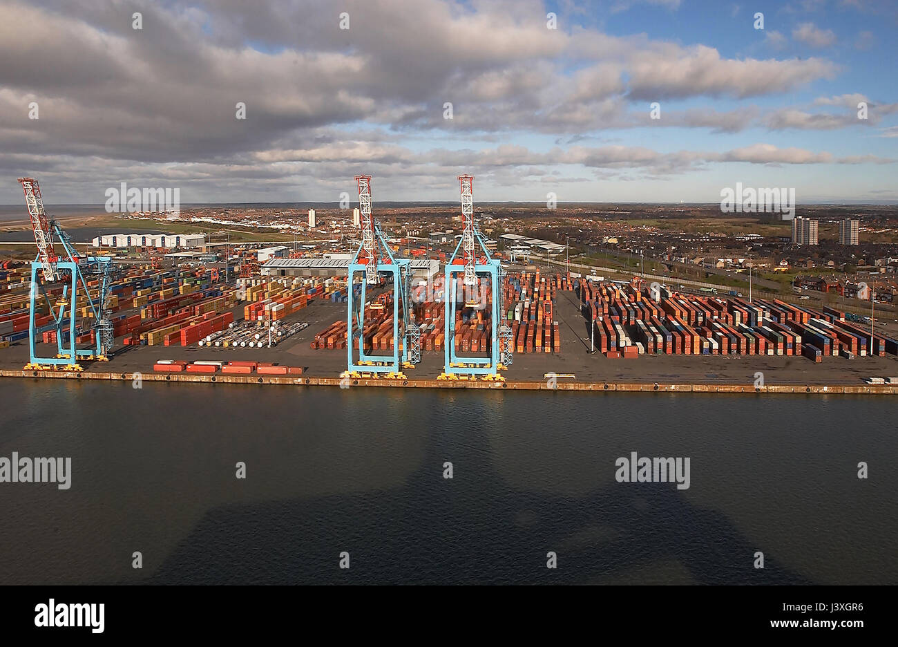 Seaforth container terminal Stock Photo - Alamy
