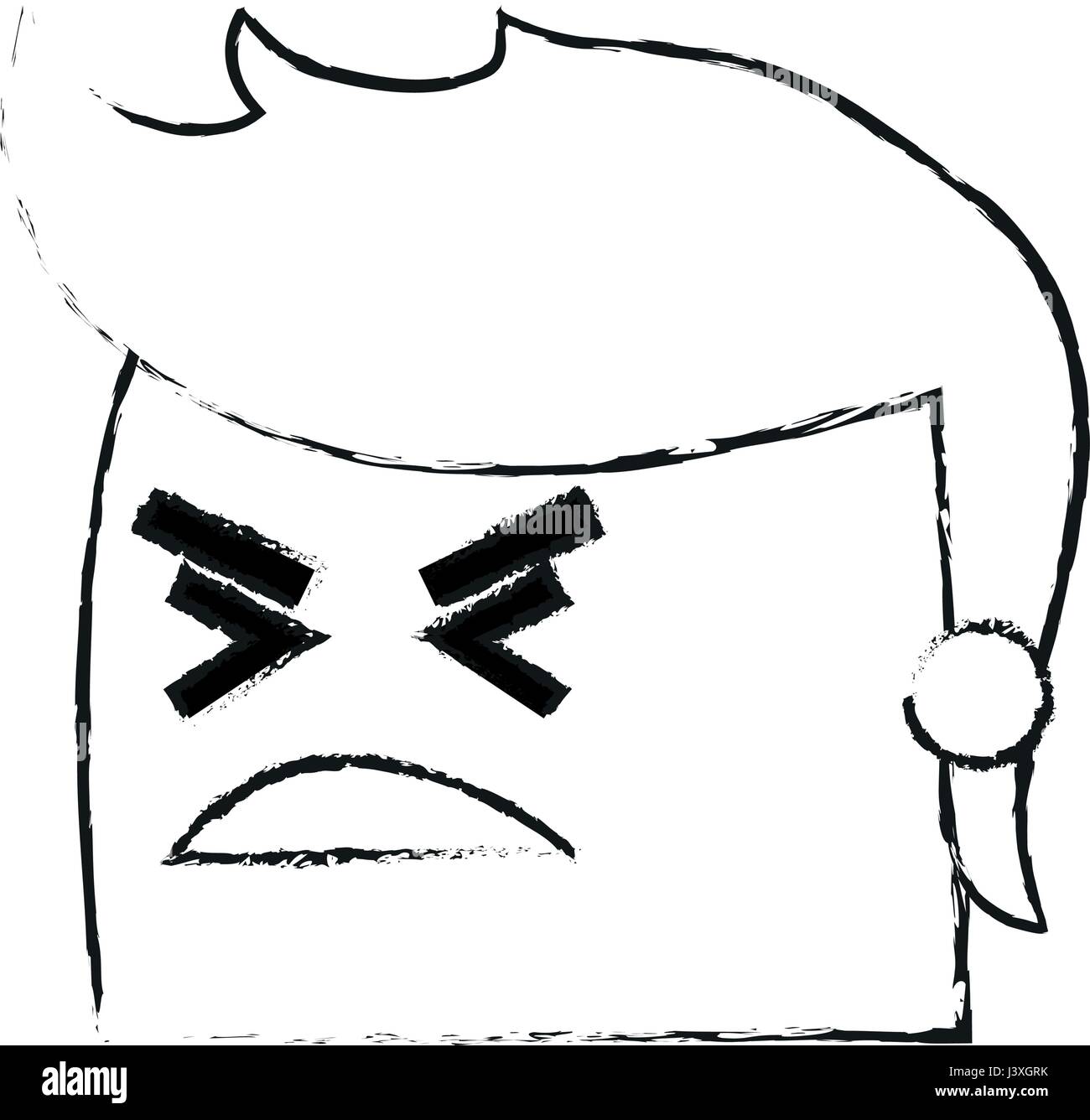 Angry Face Side High Resolution Stock Photography and Images - Alamy