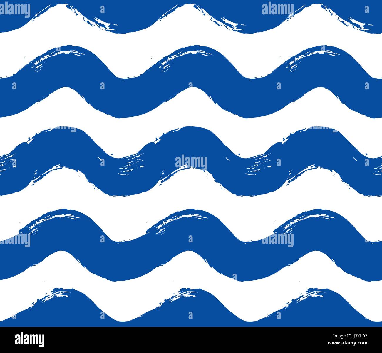 Painted Blue Wave Pattern Stock Vector Image & Art - Alamy