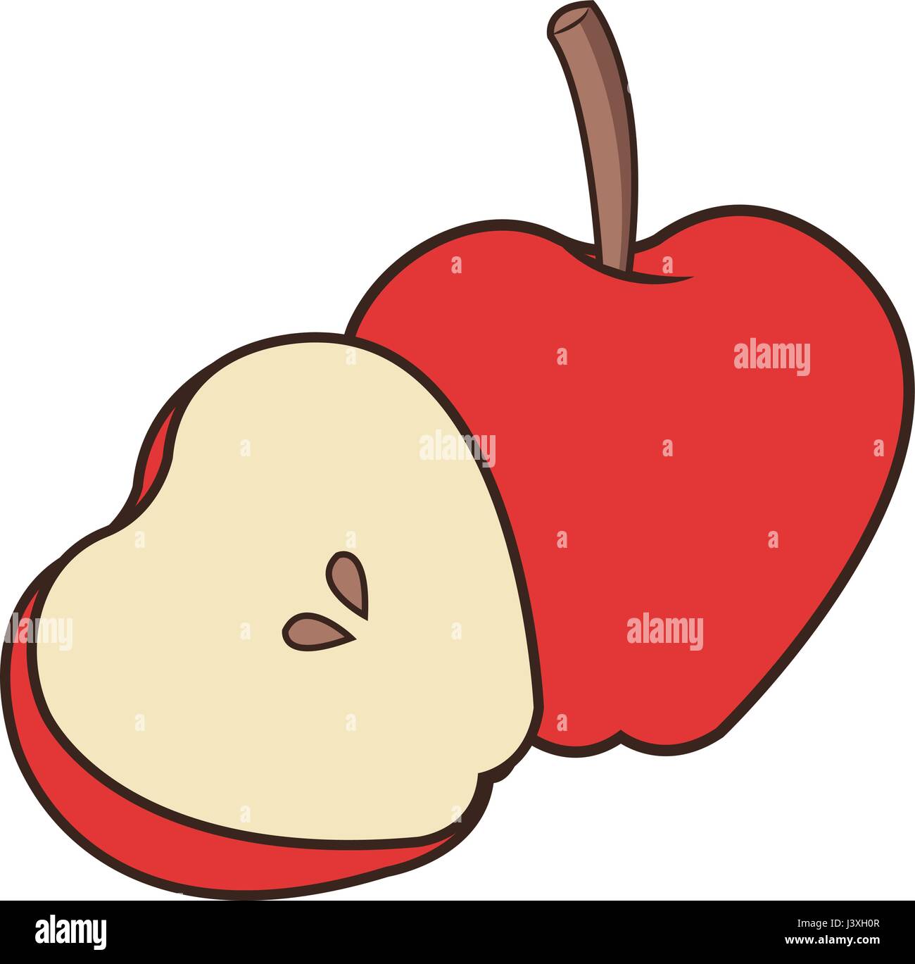 apple fruit healthy food diet Stock Vector Image & Art - Alamy