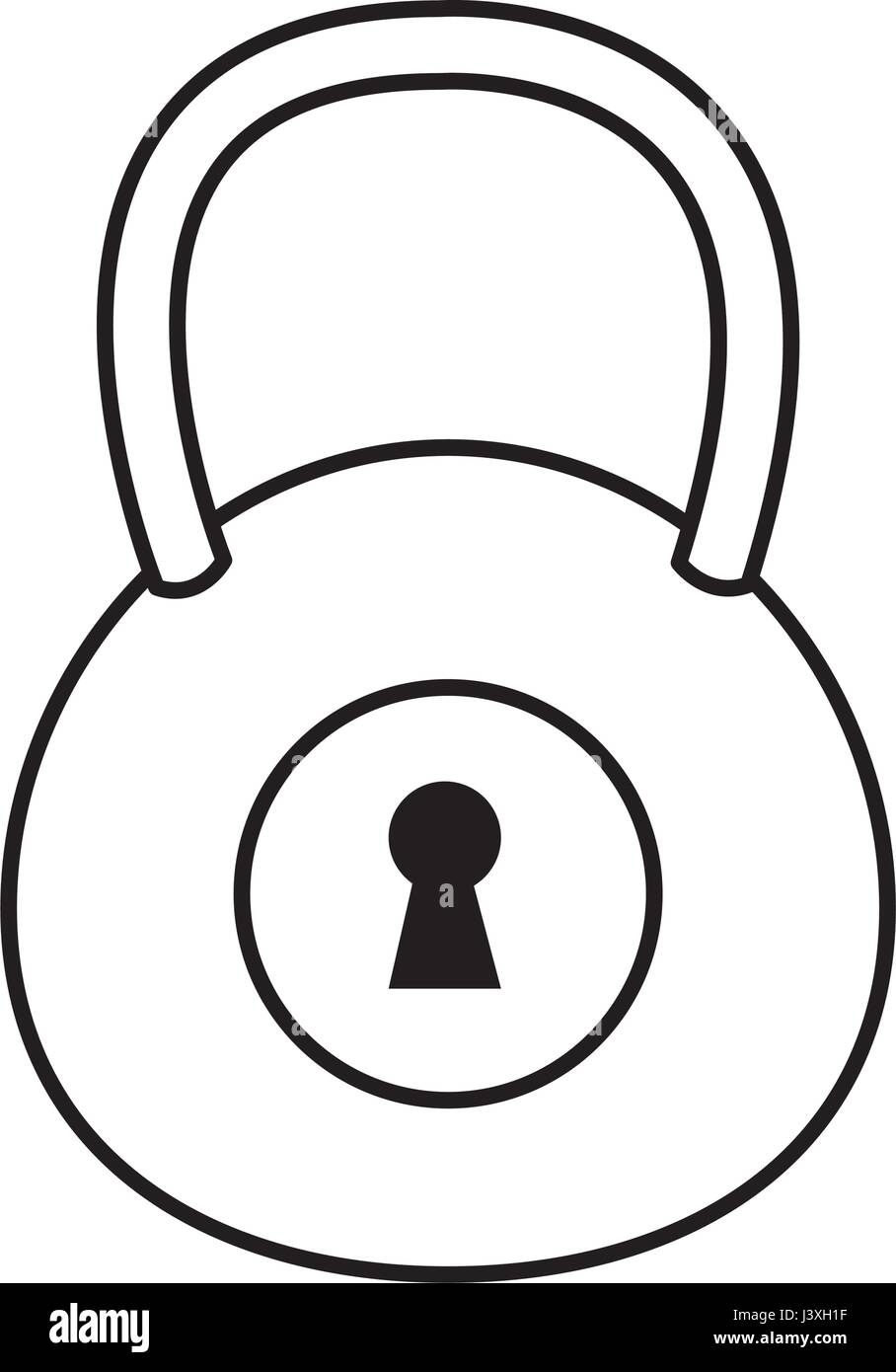 Padlock eye privacy data Stock Vector Images - Alamy