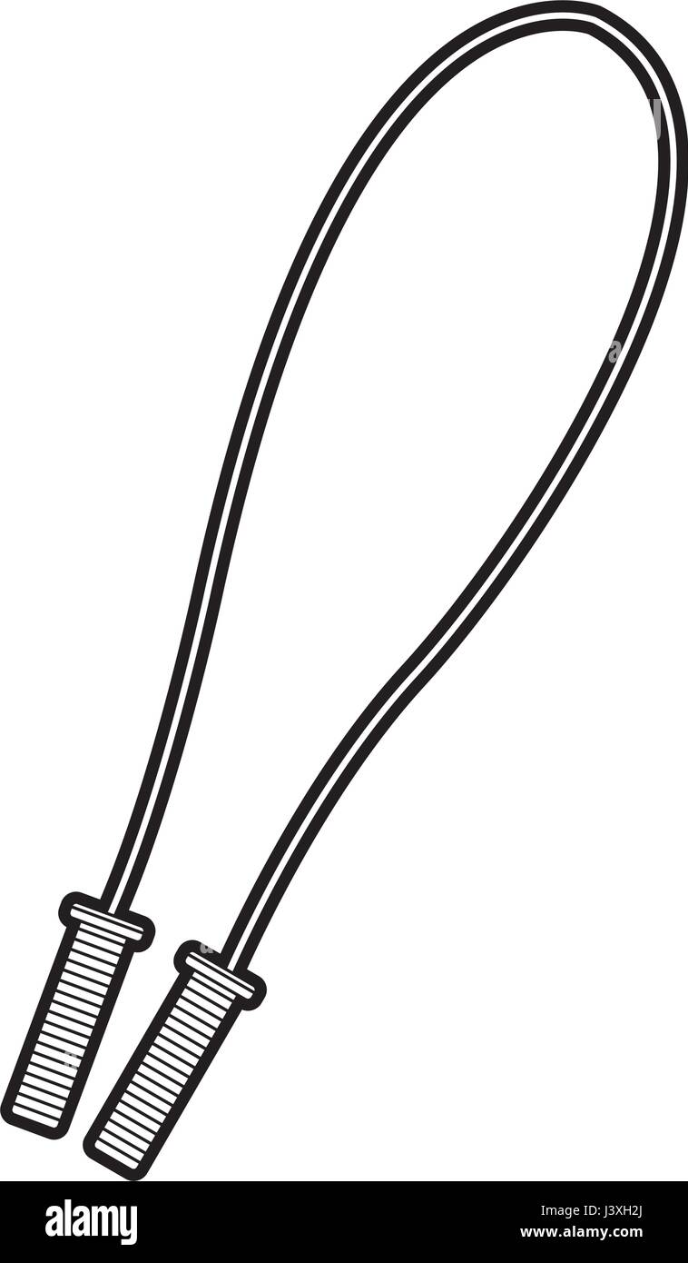 jump rope sport training exercise line Stock Vector Image & Art - Alamy