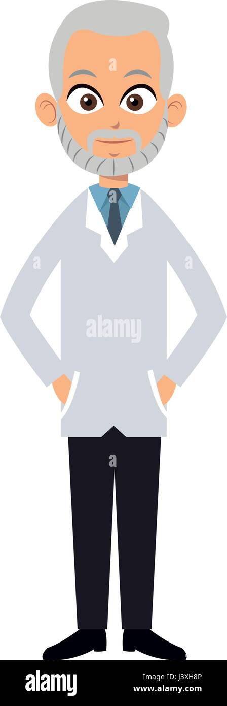 Chemistry scientist wearing lab Stock Vector Images - Alamy